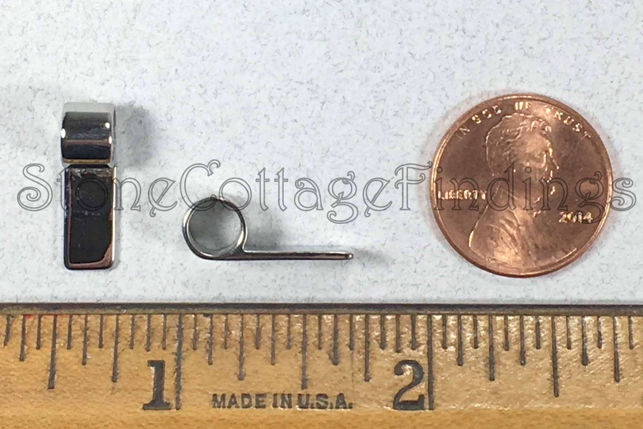 10 Pcs Stainless Steel Bails ~ DIY for Pendants and Necklaces ~ Glue on ...