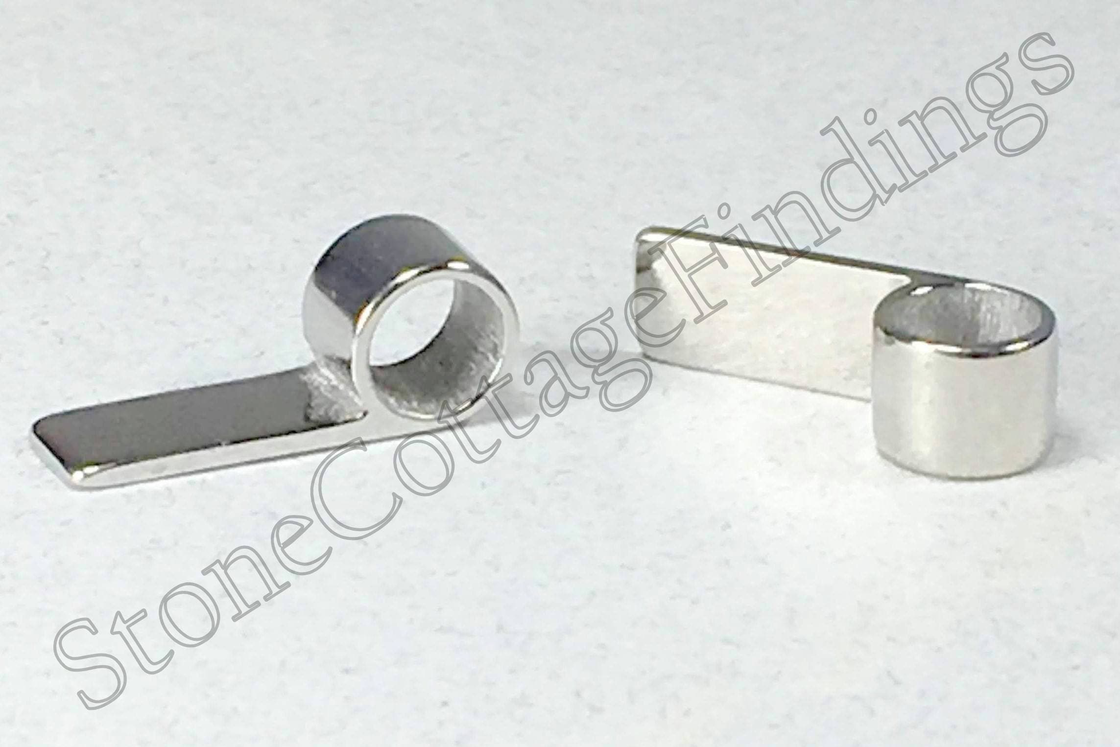 10 Pcs Stainless Steel Bails ~ DIY for Pendants and Necklaces ~ Glue on ...