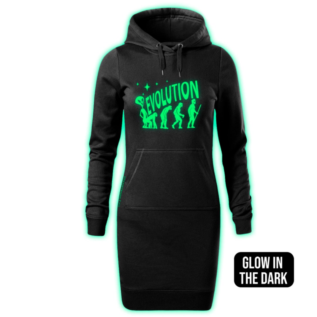 Evolution Dresses Alien Primate Tee Funny Human Evolution Dresses ...