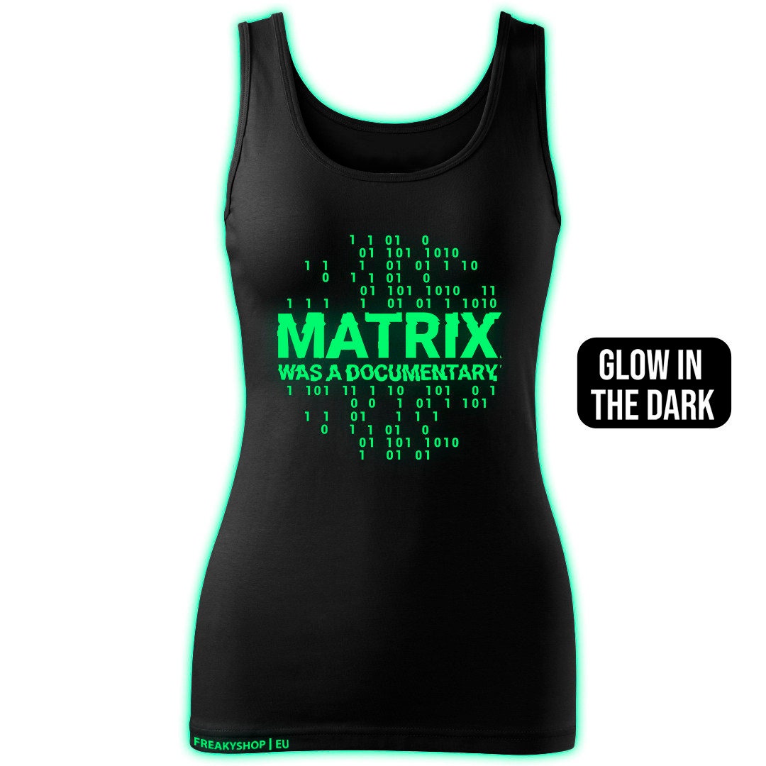 Green Modern Matrix Code Unplugged Classic Adult Tank Top Programmer ...