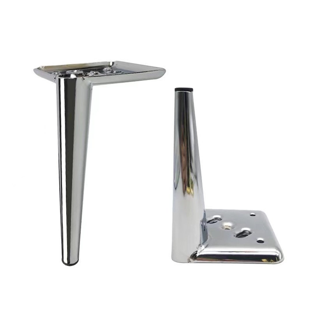 4x Modern Straight Metal Legs, Minimalist Sofa Foot, Cabinet Legs, Bed ...
