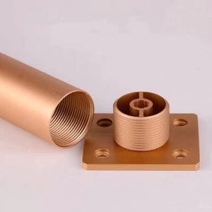 4x Modern Straight Brass Legs, Minimalist Sofa Foot, Cabinet Legs, Bed ...