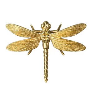 Dragonfly Brass Cabinet Knob, Solid Brass Drawer Pull, Doorknob, Dragonfly Knob, Knobs Drawer ...