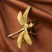 Dragonfly Brass Cabinet Knob, Solid Brass Drawer Pull, Doorknob, Dragonfly Knob, Knobs Drawer ...