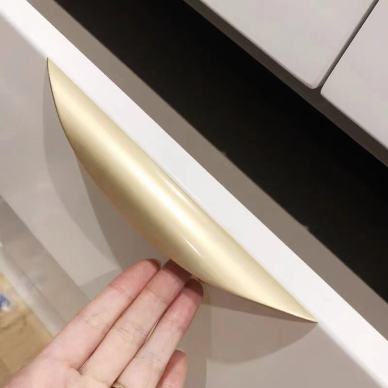 Leaf Knob Modern Cabinet Knob Gold Drawer Pull Doorknob - Etsy