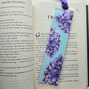 Watercolor Hydrangea Bookmark - Etsy