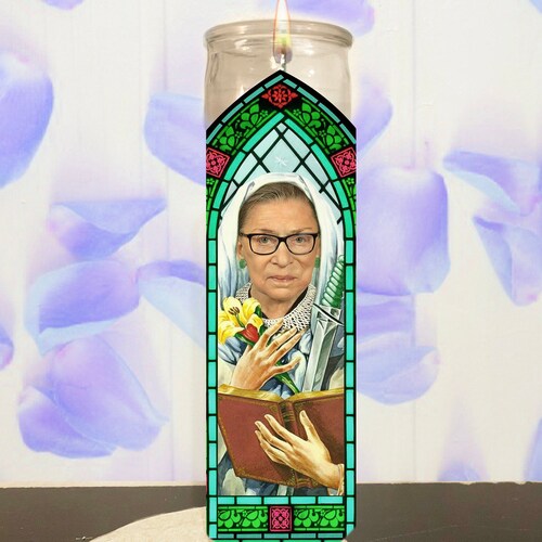 Saint RBG Prayer Candle Ruth Bader Ginsburg Saint on 8 - Etsy