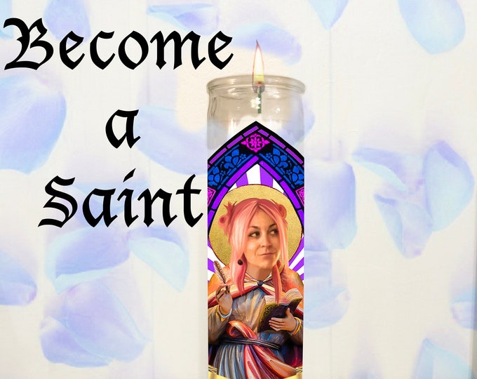 Custom Saint Candle | Turn Yourself Into a Saint | Custom Prayer Candle ...