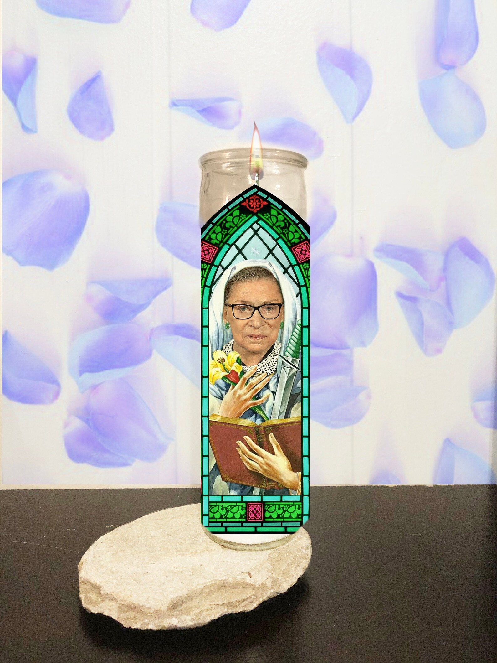 Saint RBG Prayer Candle | Ruth Bader Ginsburg Saint on 8" Prayer Candle ...