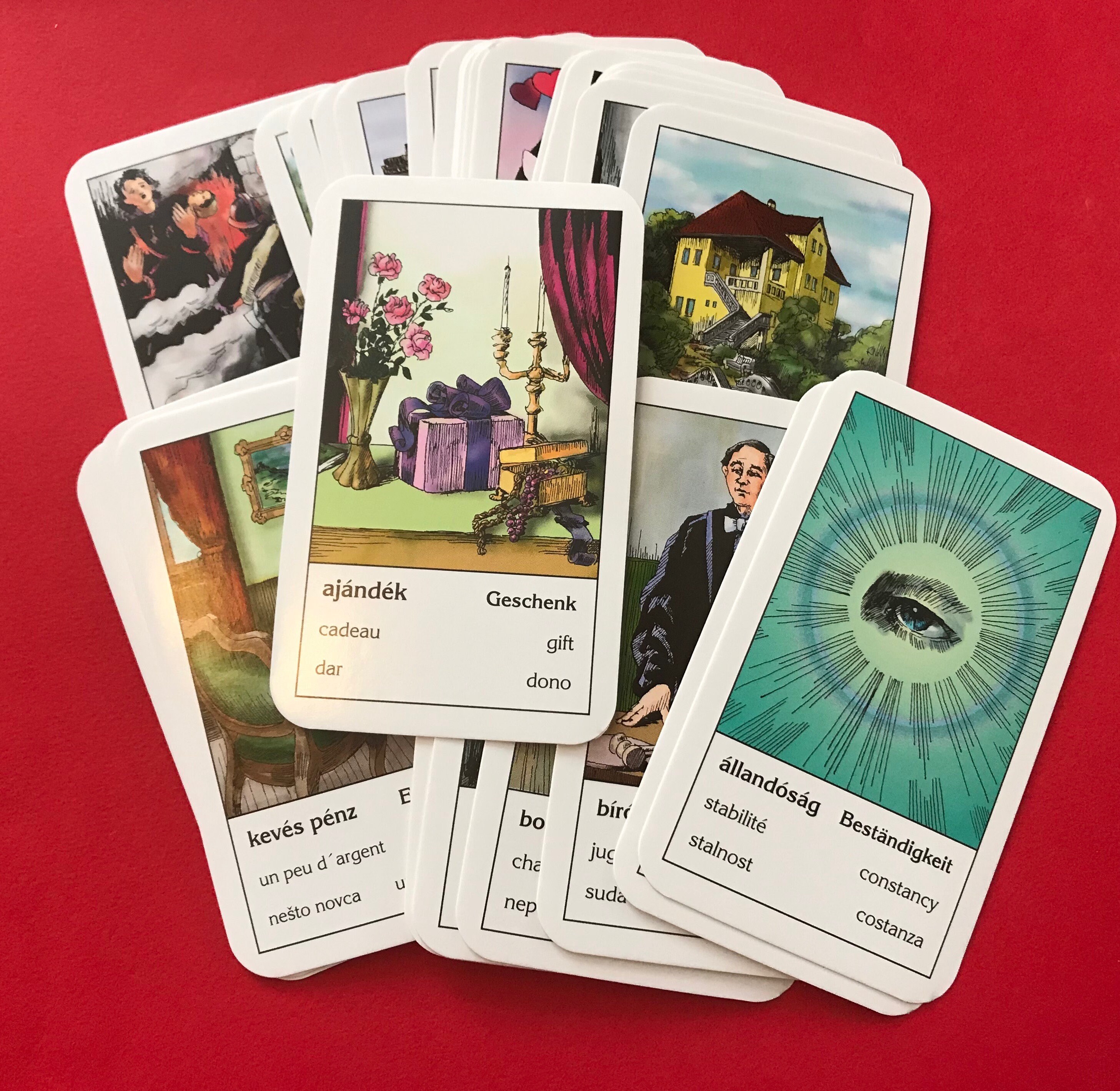 Set of Hungarian Gypsy Fortune Telling Cards Complete Deck for | Etsy