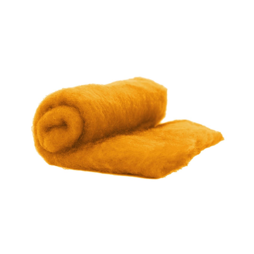 Needle Felting Wool Batting for Spinning Carded Wool Batts Orange ...