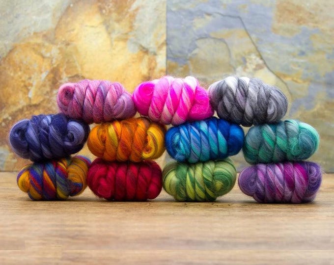 Merino Blend Roving Wool for Spinning Blended Merino Wool Roving Pack ...