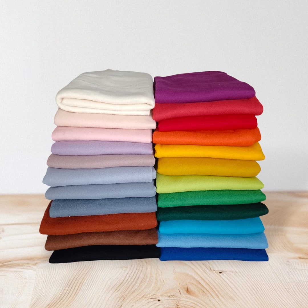 Wool Prefelt 10'' Merino Prefelt 21 Mic Small and Large Prefelted ...