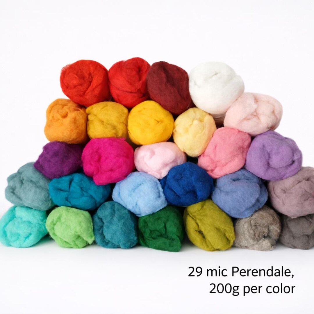 Wool Batting Bulk 200g (7oz) Needle Felting Wool Batts Bulky Carded ...