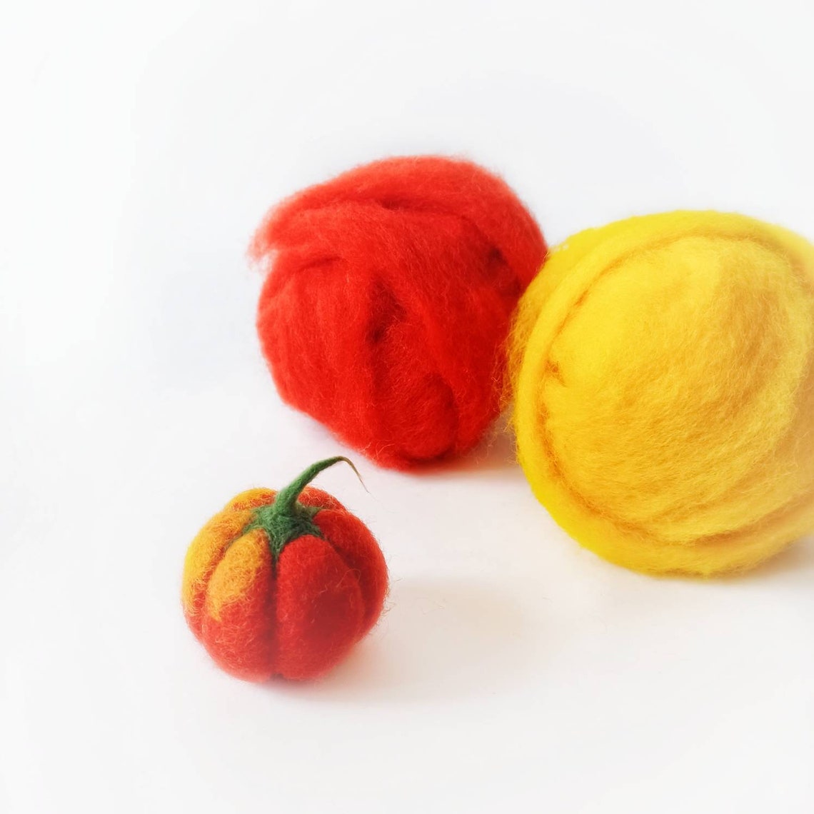 Needle Felting Wool Roving Spinning Fiber Mixed Color Roving Wool ...