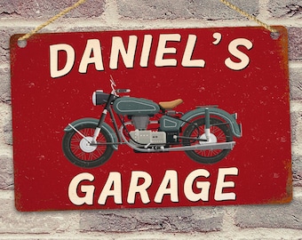 Custom Motorcycle Metal Sign - Etsy