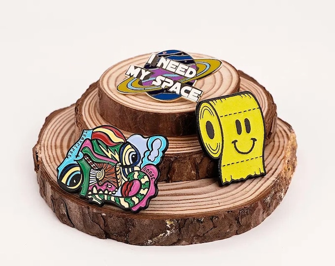 Contour Cut Brass Enamel Logo Lapel Pin / Company Badge / Personalized ...