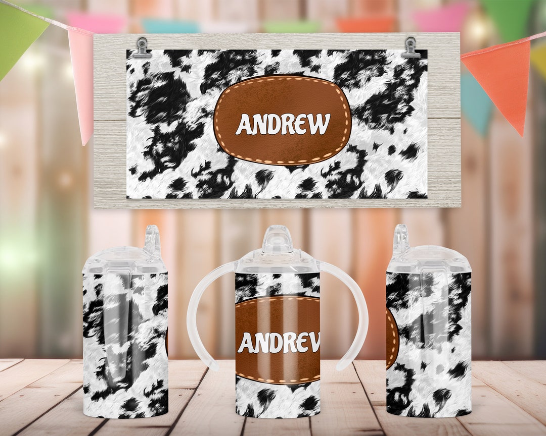 Personalised Cow Texture Double Wall Stainless Steel Baby Sippy Cup - Etsy