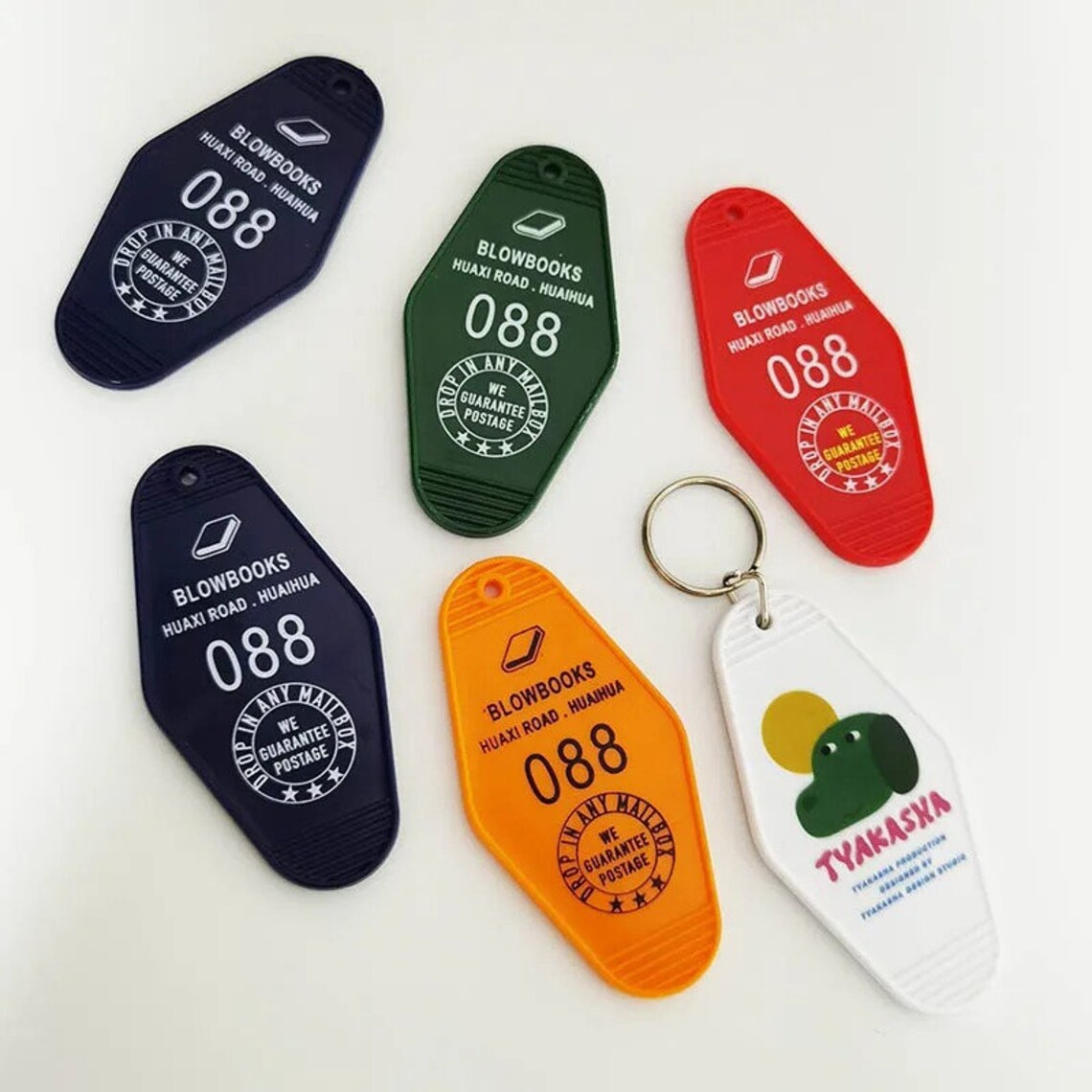 Personalized Hotel Keychains 100pcs - Custom Motel Keychains - UV ...