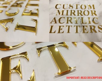 Gold Mirror Acrylic - Etsy