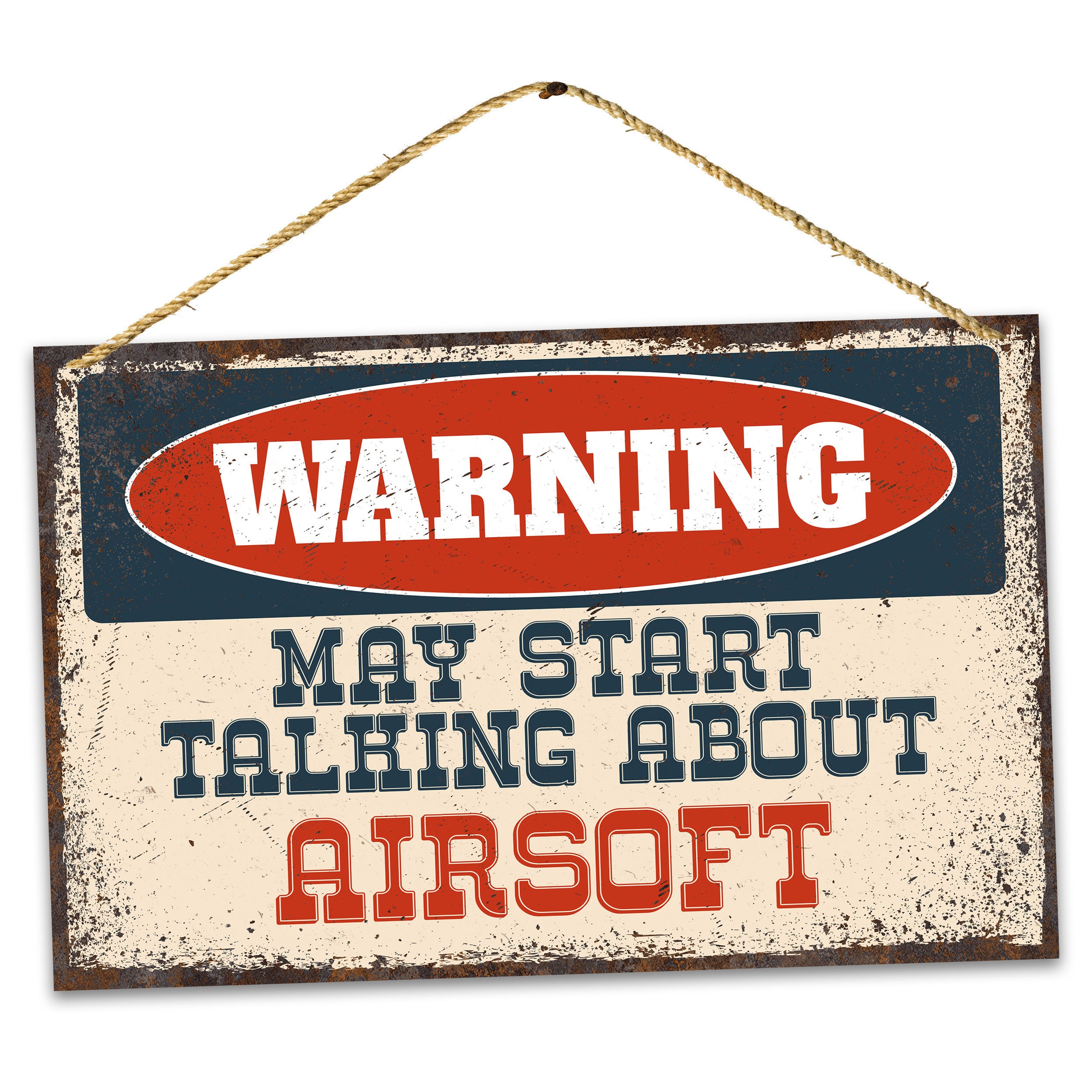 Funny Warning Airsoft Metal Sign May Start Talking About - Etsy Canada