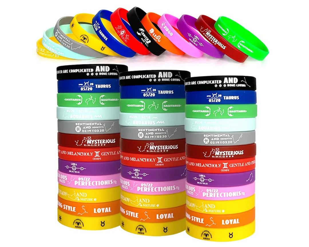 Custom Silicone Wristbands - Personalized Rubber Bracelet - Event ...