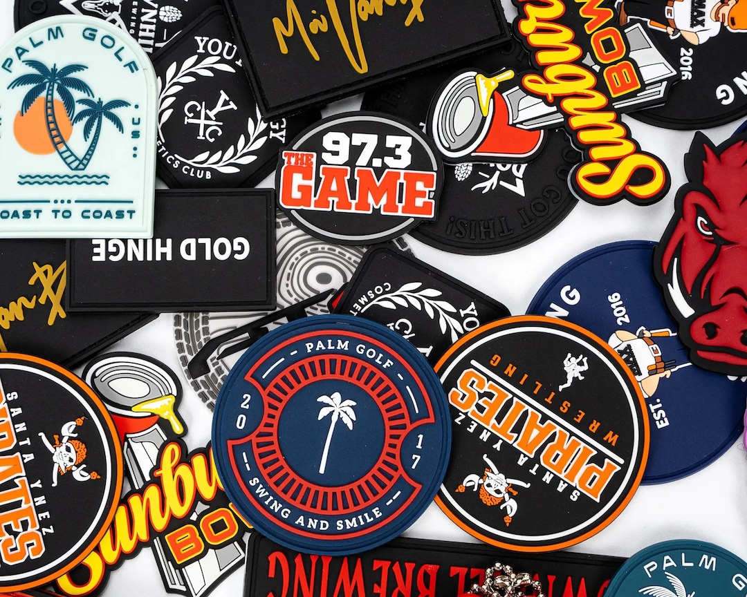 Custom PVC Patch - Personalized 3D Rubber Patch Lot - Wholesale With ...