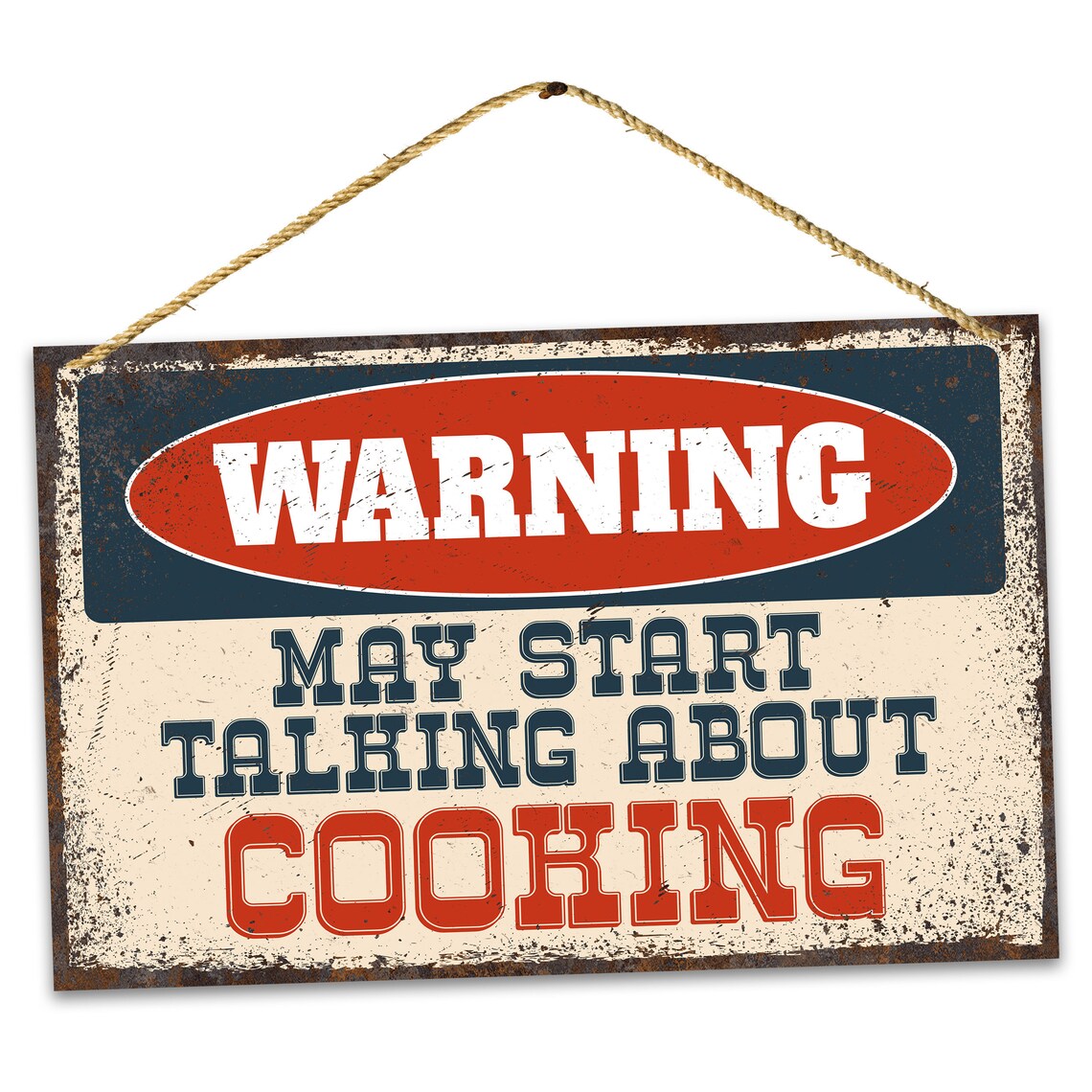 Funny Warning Cooking Metal Sign May Start Talking About - Etsy UK