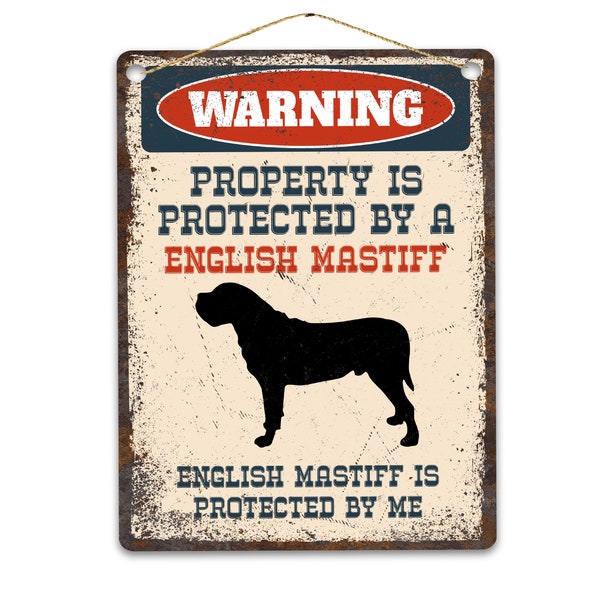 English Mastiff Sign - Etsy