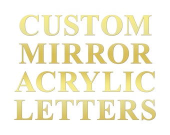 Gold Acrylic Letters | Etsy