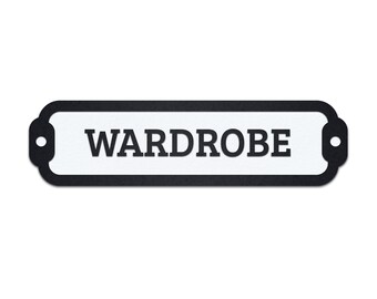 Wardrobe Door Sign - Etsy
