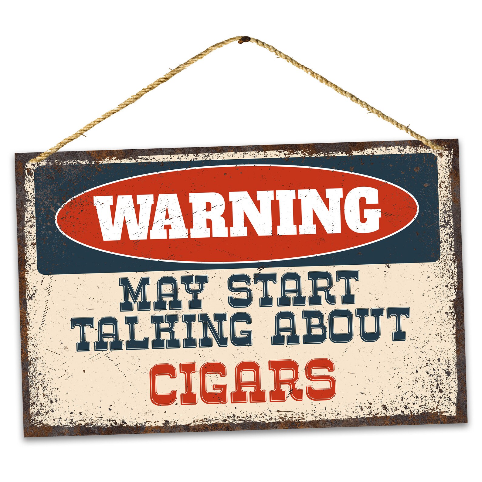 Funny Warning Cigars Metal Sign May Start Talking About | Etsy