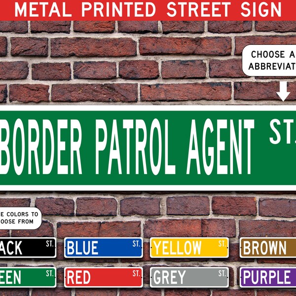 Metal Sign Border Patrol - Etsy