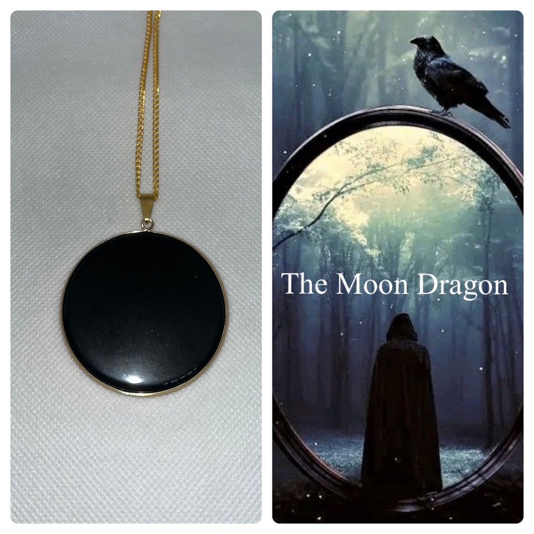 Enchanted Obsidian Scrying Mirror Pendant- Spirit Manifestation Tool - Etsy