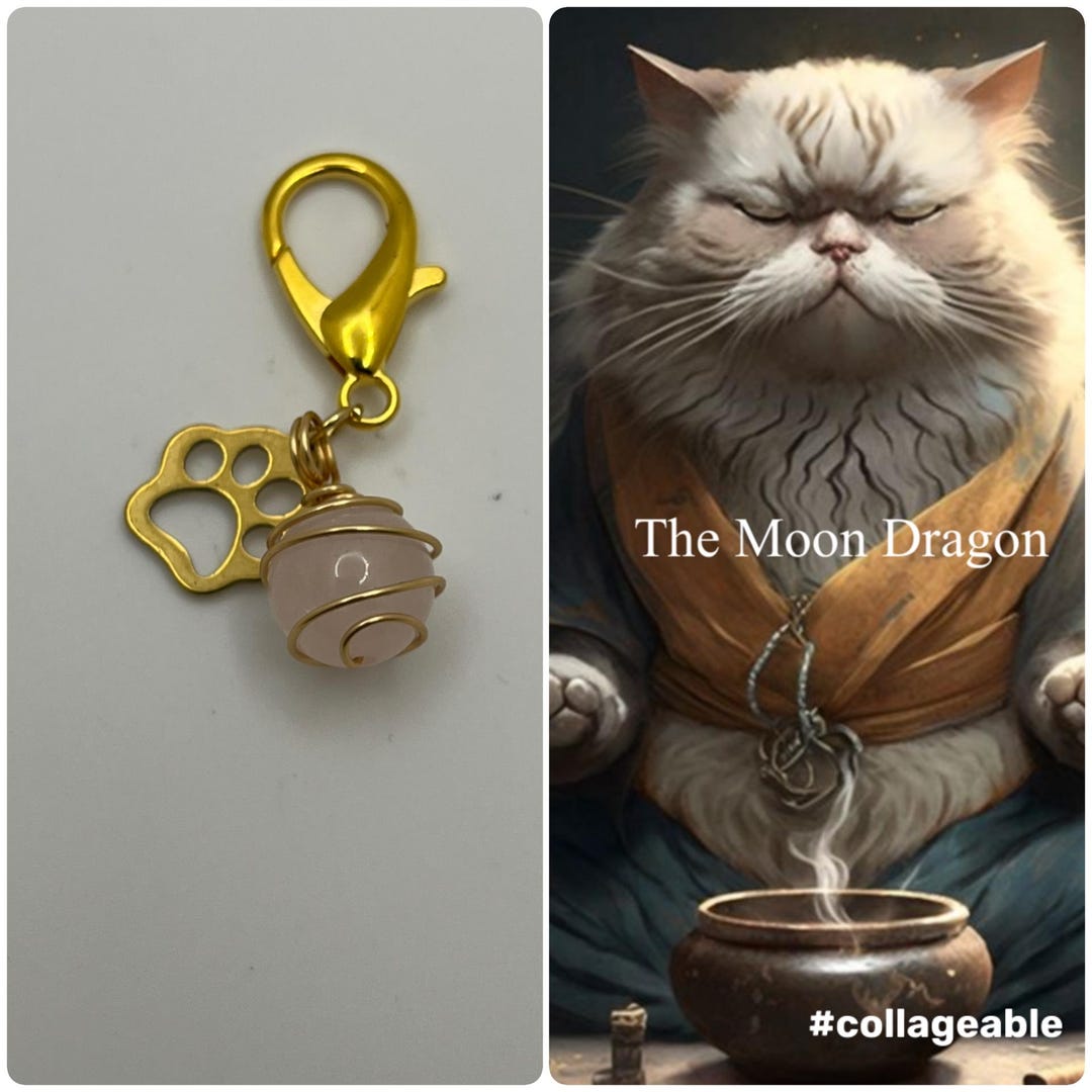 Zen Cat Amulet for Your Kitties Wellbeing - Etsy