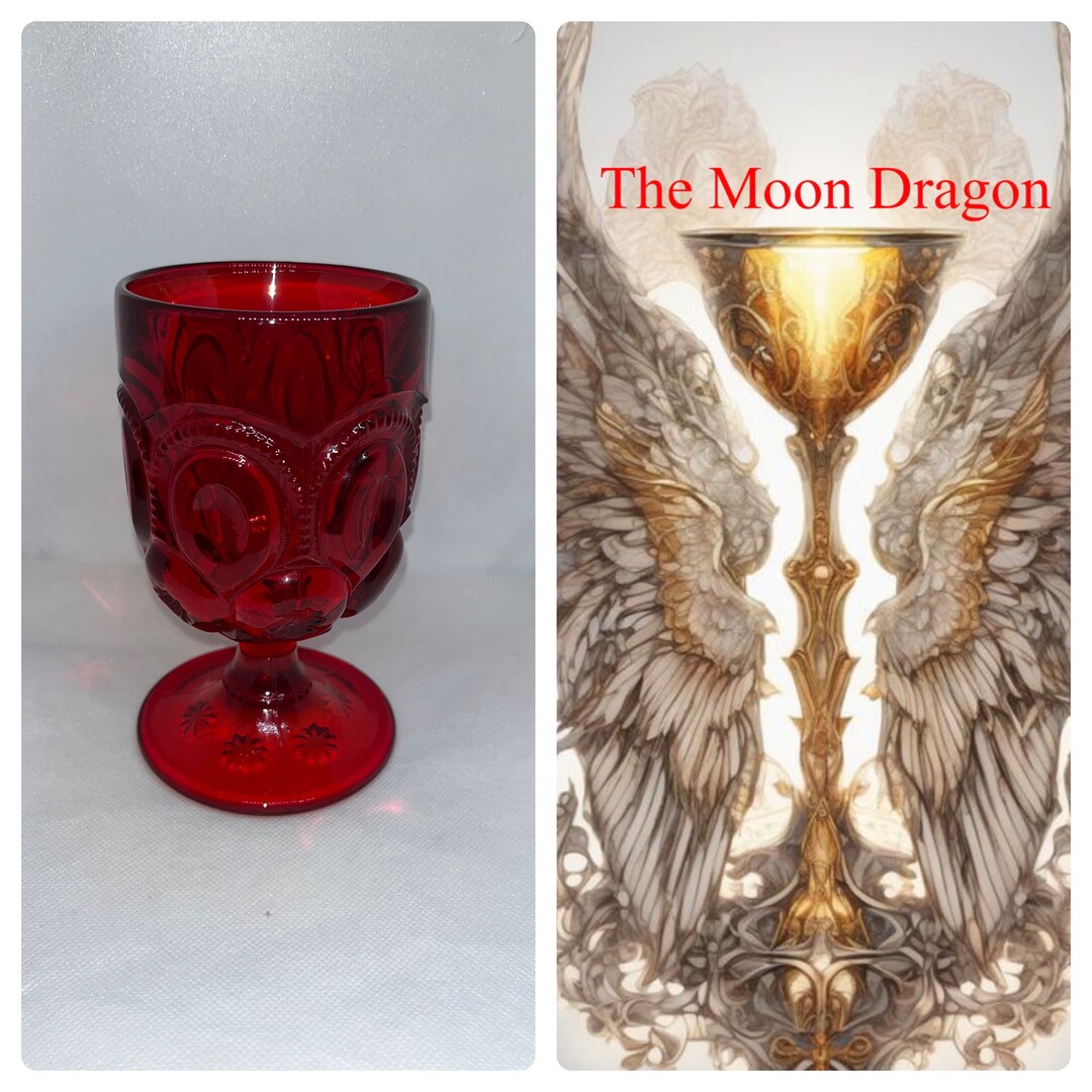 Enchanted Ruby Glass Alter Chalice - Etsy