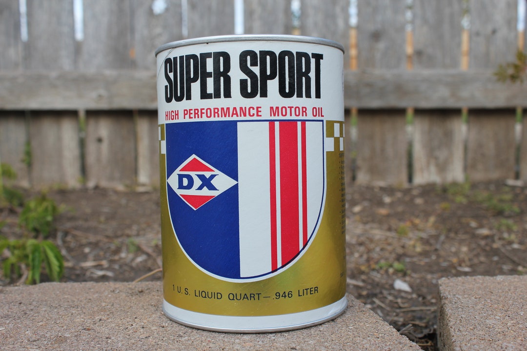 DX Super Sport 40 Wt. Motor Oil Quart Container of the 1960's - Rare ...