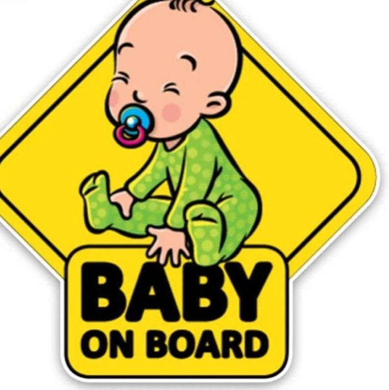 Baby on Board Car Sticker - Etsy