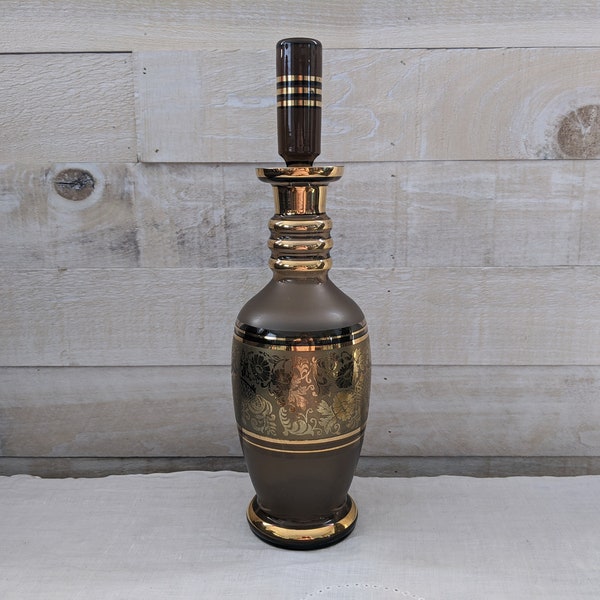 Bohemian Glass Decanter - Etsy