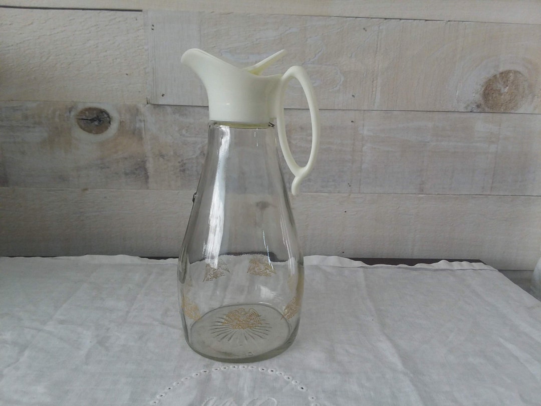 Vintage Log Cabin Syrup Container Eagle Design Retro Syrup - Etsy