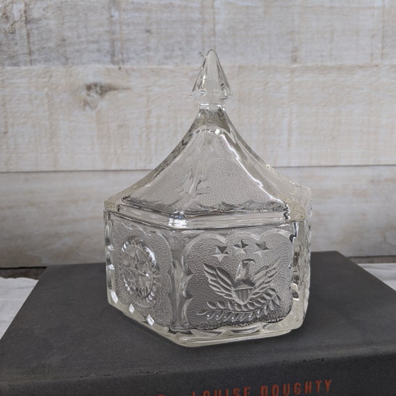 Collectible Glass Vintage Tiara Glass Colonial Candy Dish-Vintage ...
