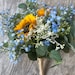 Light Blue & Sunflower Bouquet - Etsy