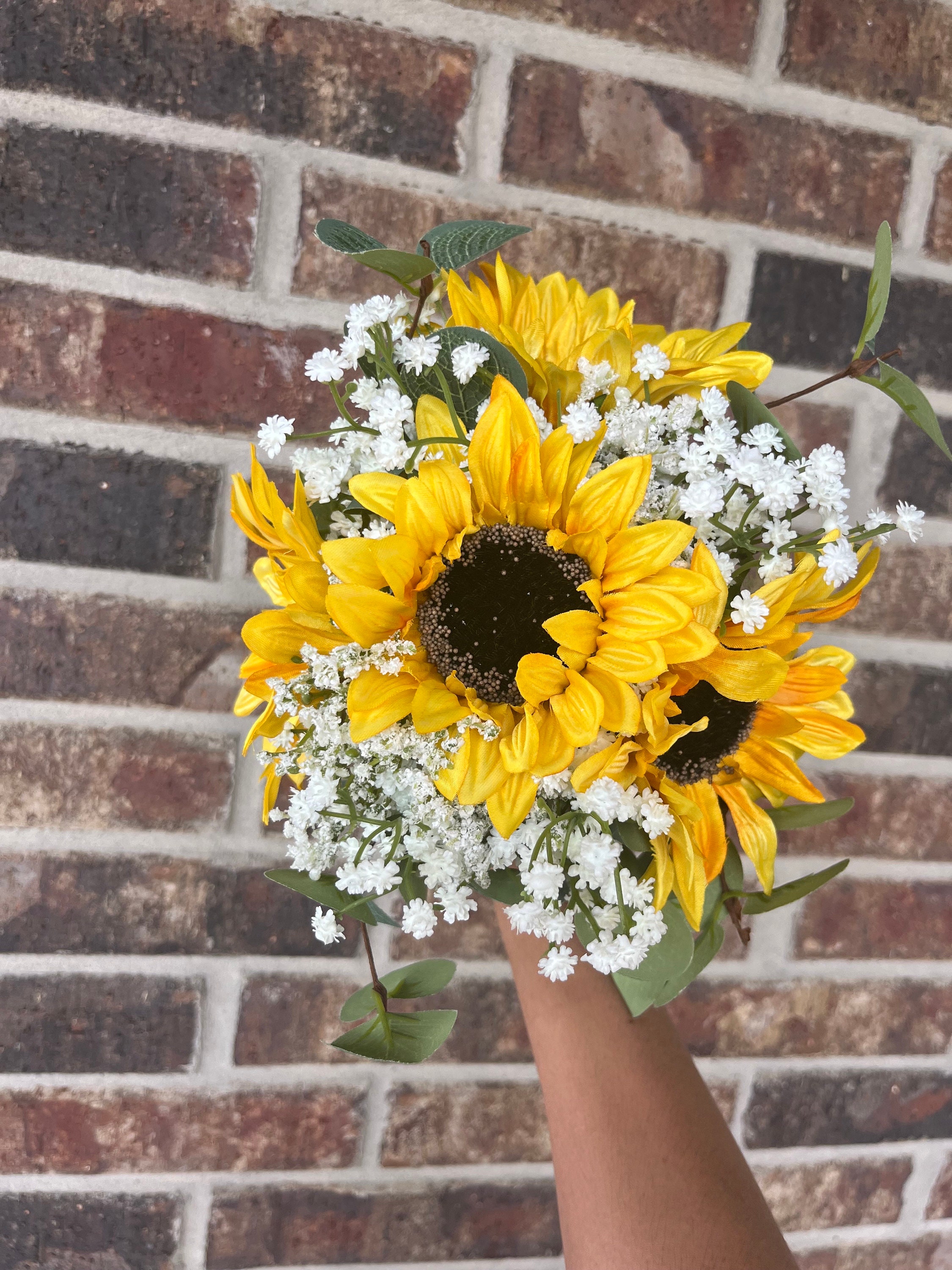 Sunflower And Babys Breath Boutonniere