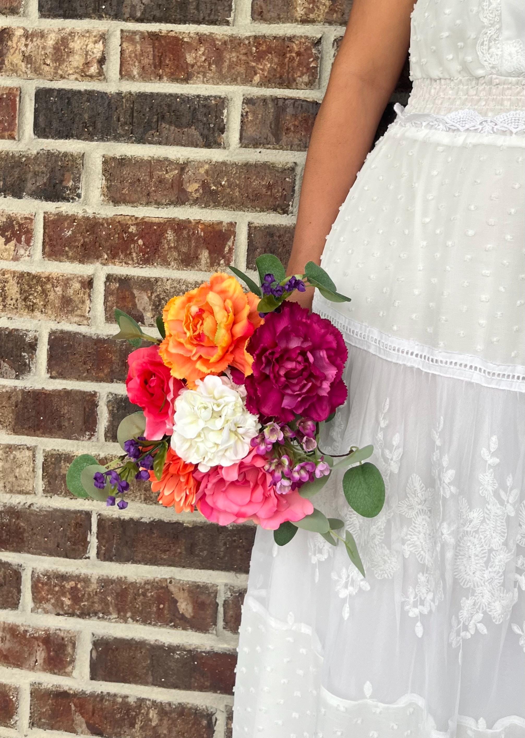Colorful Boho Wedding Bouquet: Mexican Theme Bridal Flowers - Etsy