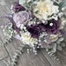 Purple & Ivory Bouquet Purple Wedding Boho Style Bouquets - Etsy UK