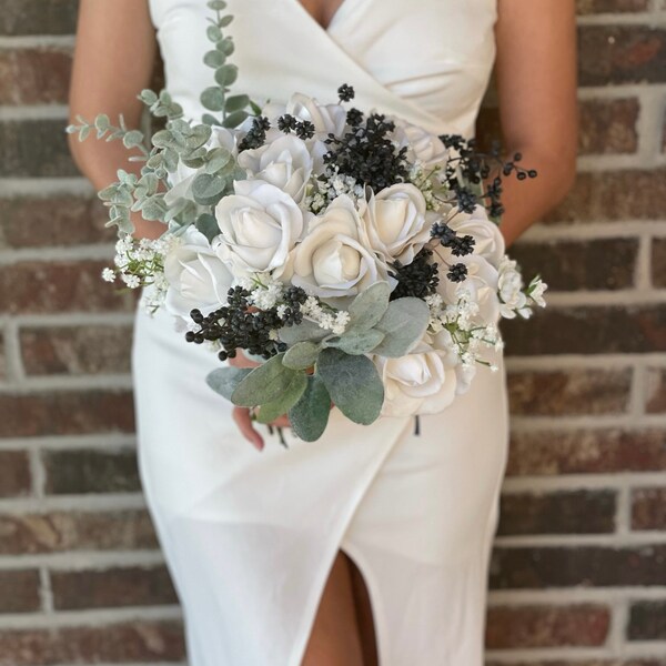 Navy Blue Bouquet - Etsy