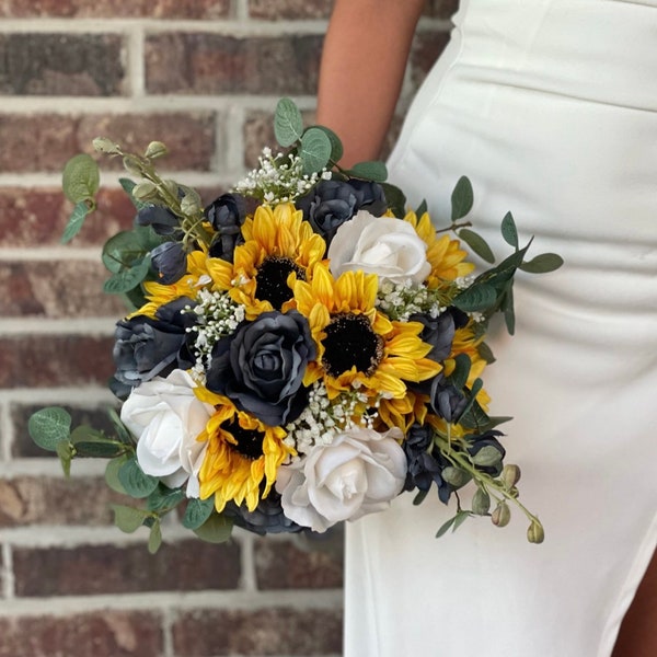 Dusty Blue Rose - Etsy