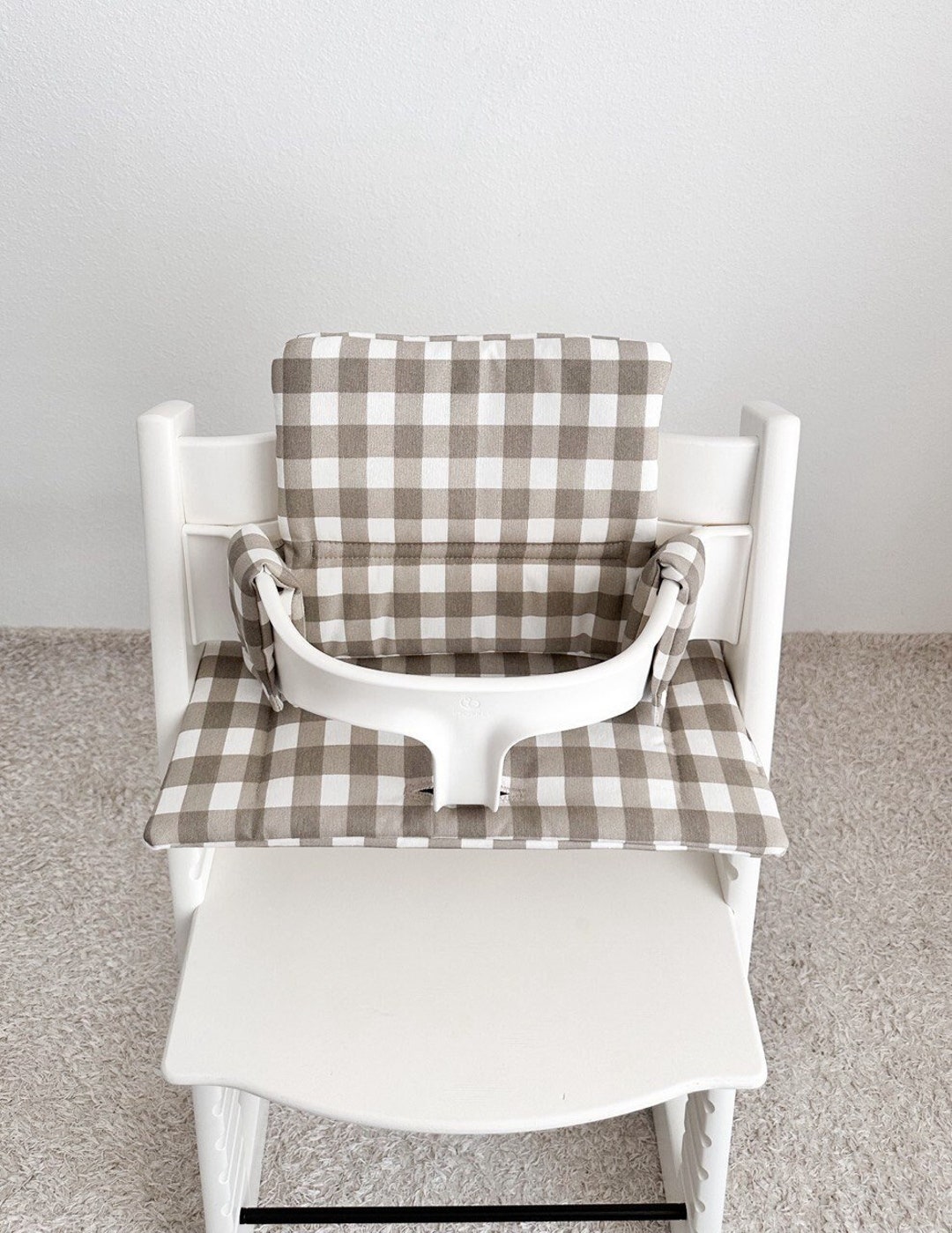 Personalizable High Chair Cushion | Wipeable Baby Seat Pad | Neutral ...