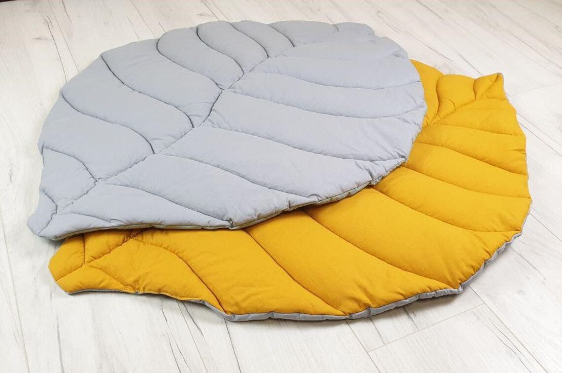 Baby Play Mat Doublesided Leaf Play Mat Baby Play Rug Baby - Etsy