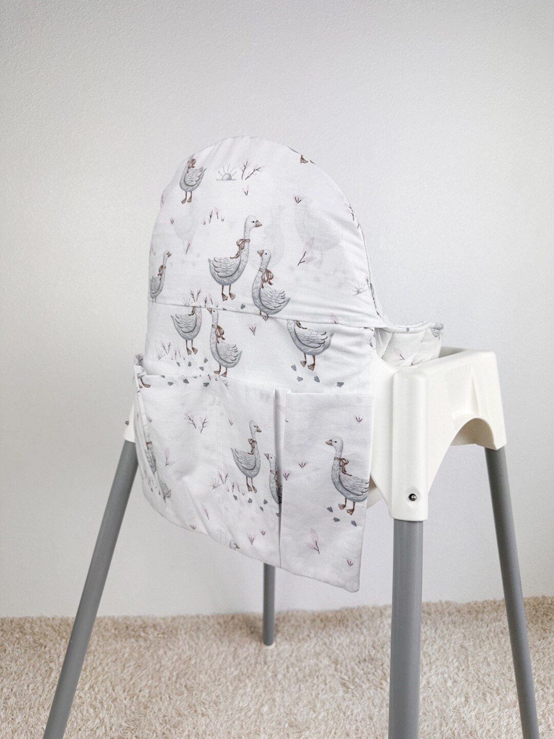 IKEA ANTILOP Cushion Duck Print Ikea Antilop Highchair Cotton Insert ...